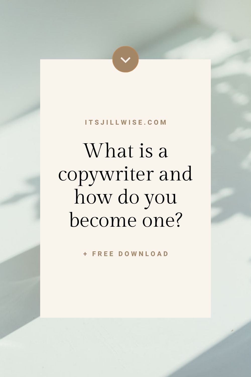 What is a copywriter?