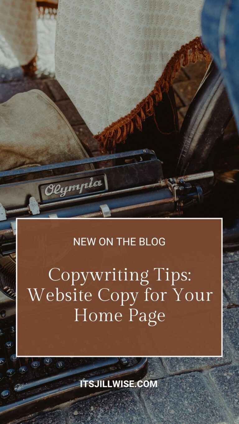 How to write a home page